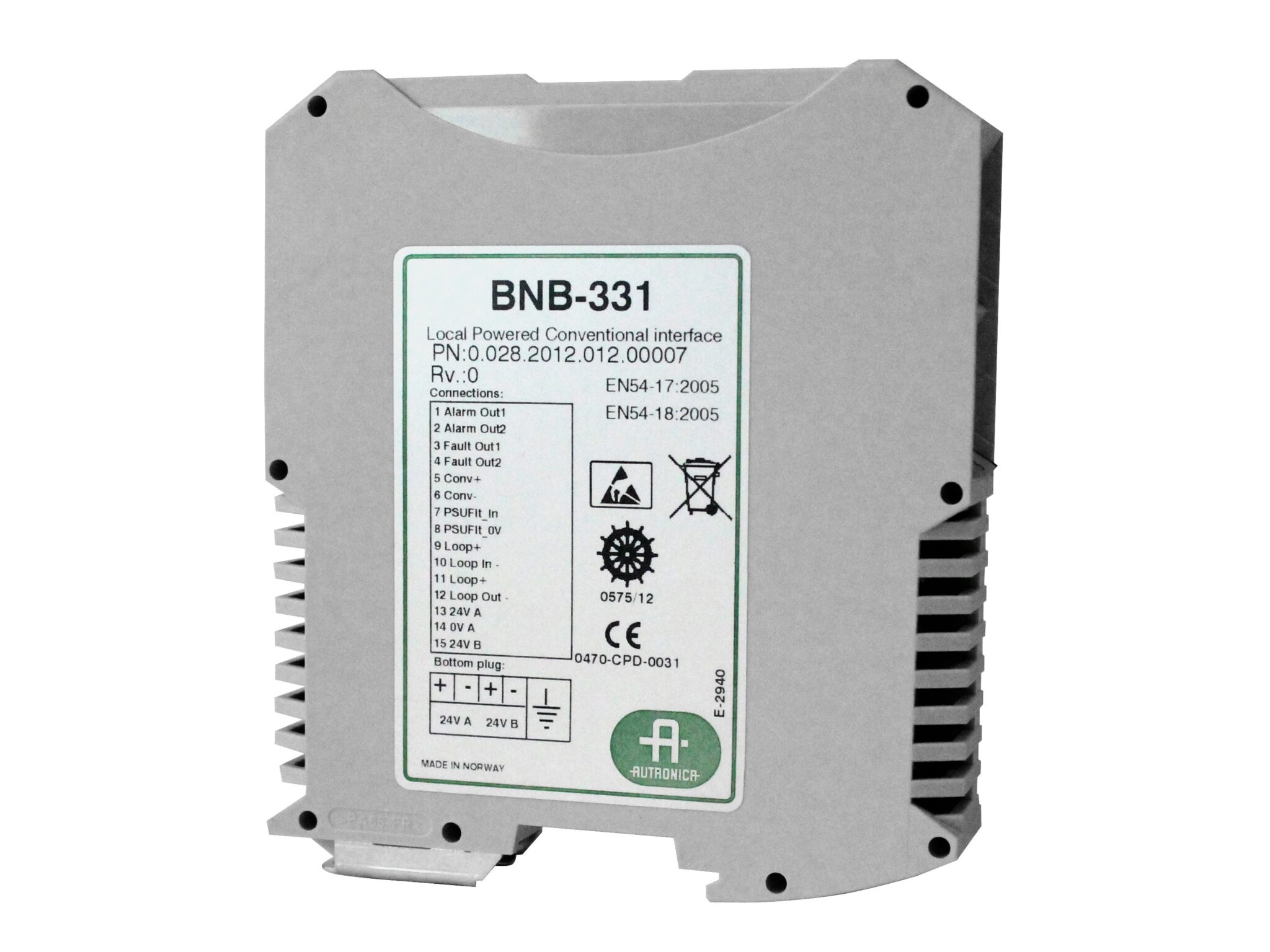 Conventional loop interface module BNB-331 - Dibomar