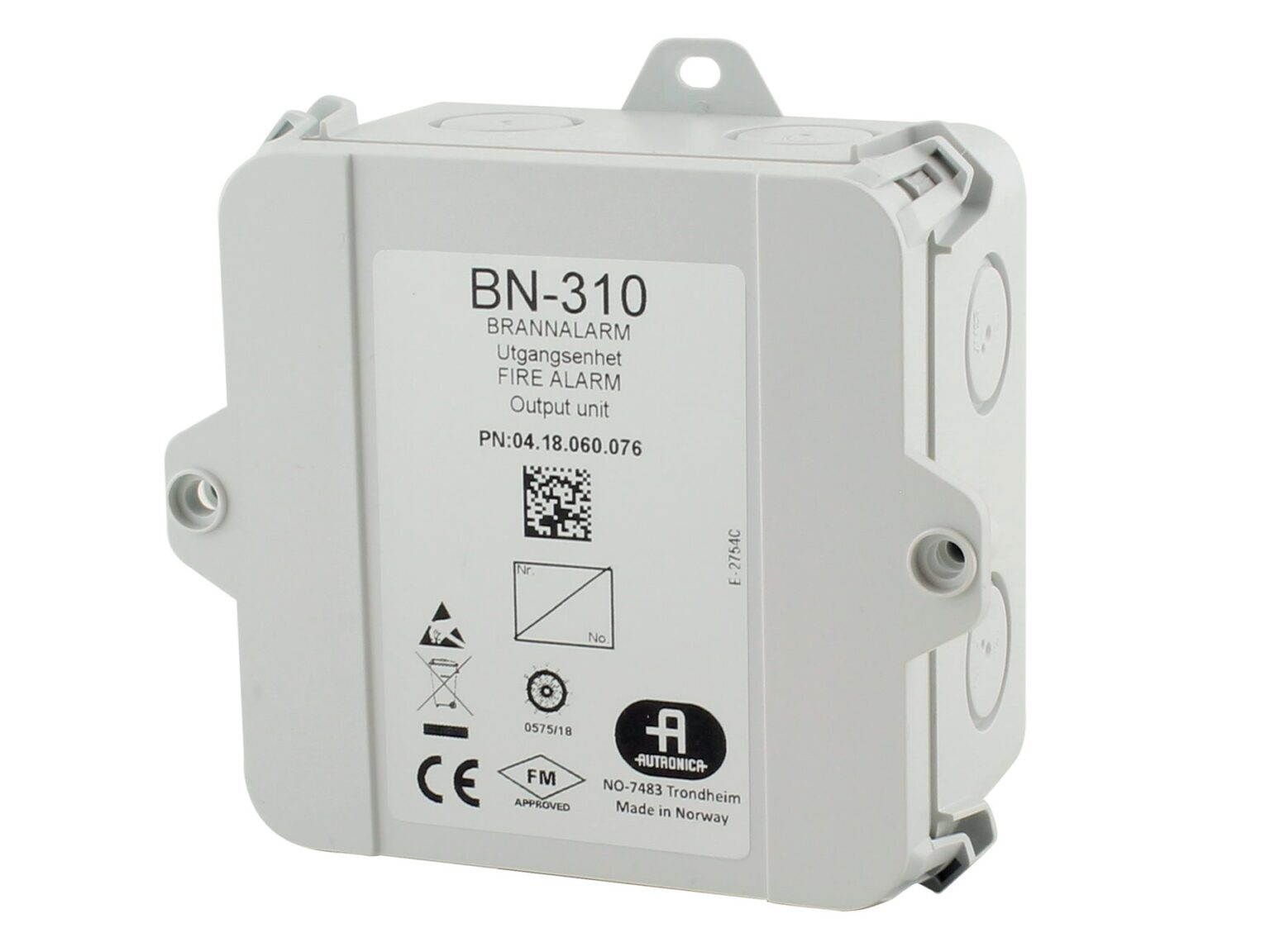 Single relay output unit BN-310 - Dibomar